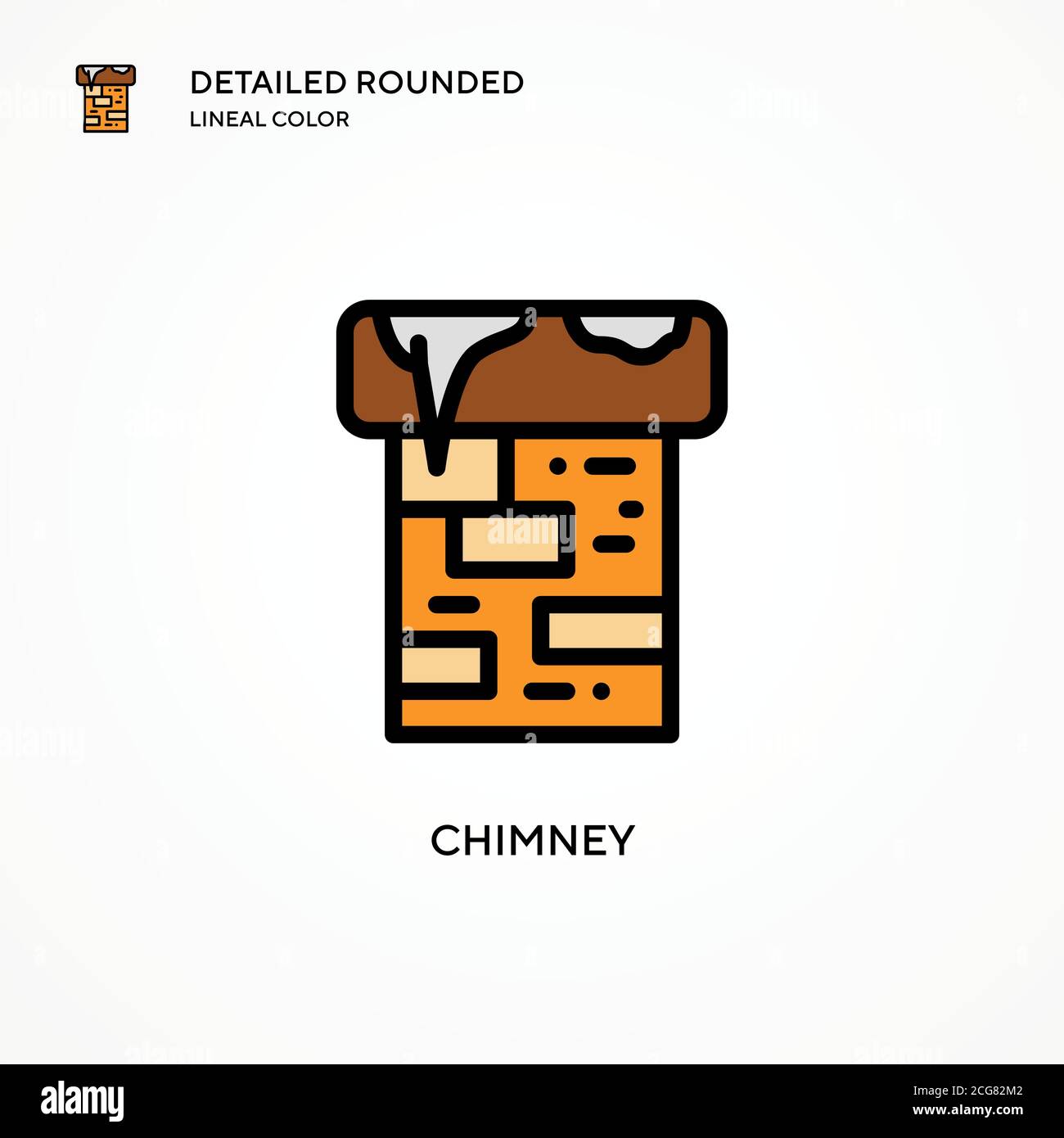 Chimney vector icon. Modern vector illustration concepts. Easy to edit ...