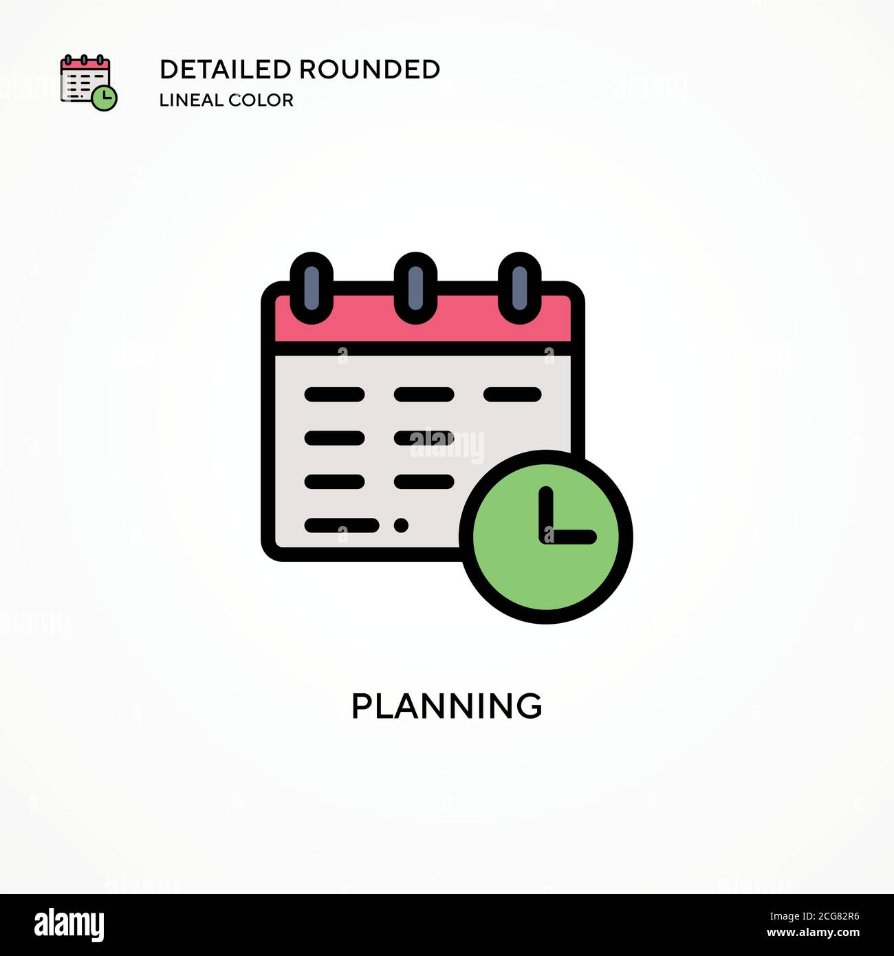 Planning vector icon. Modern vector illustration concepts. Easy to edit ...