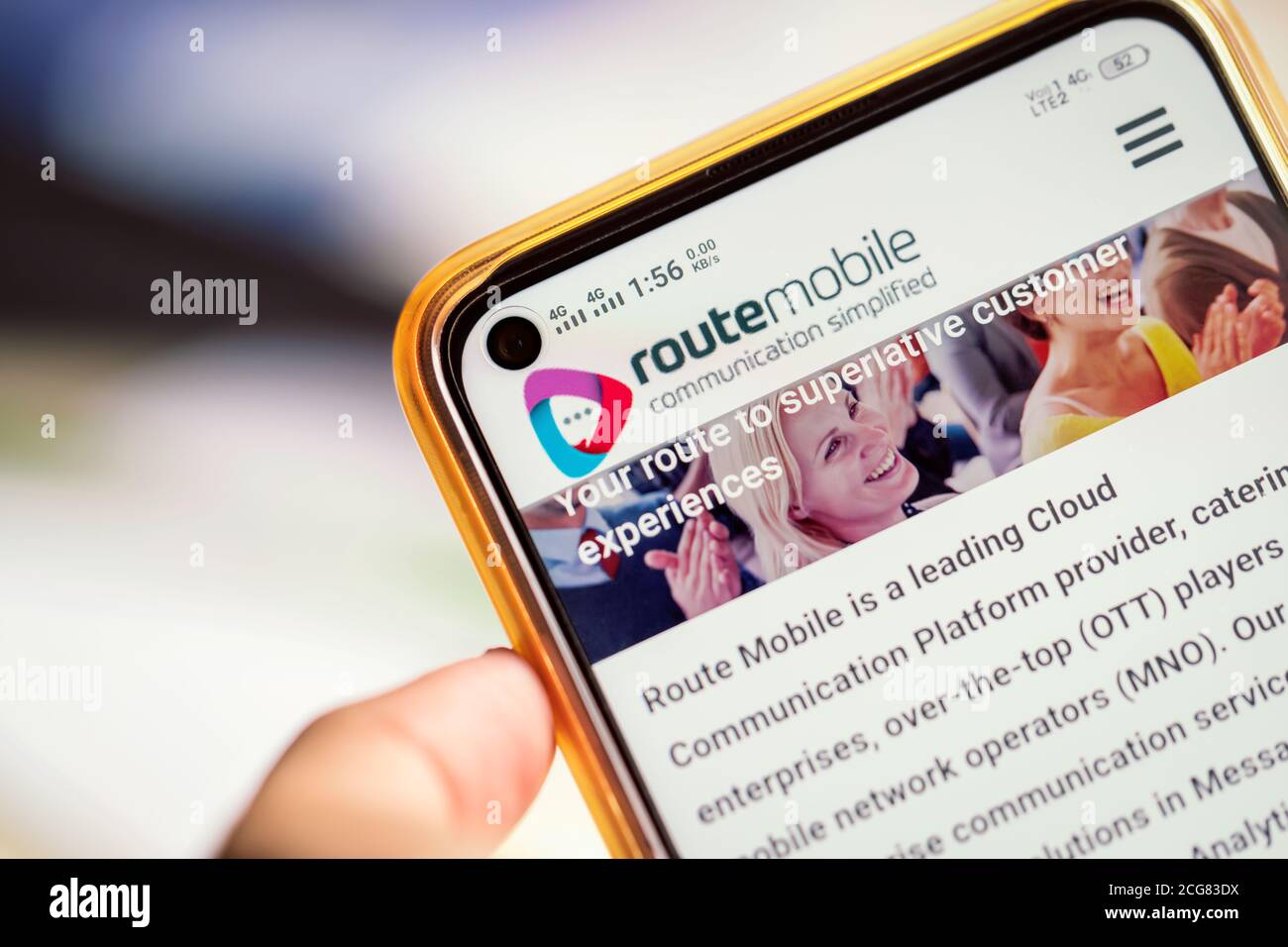 Kolkata, West Bengal, India, September 9, 2020 : Route Mobile IPO ...