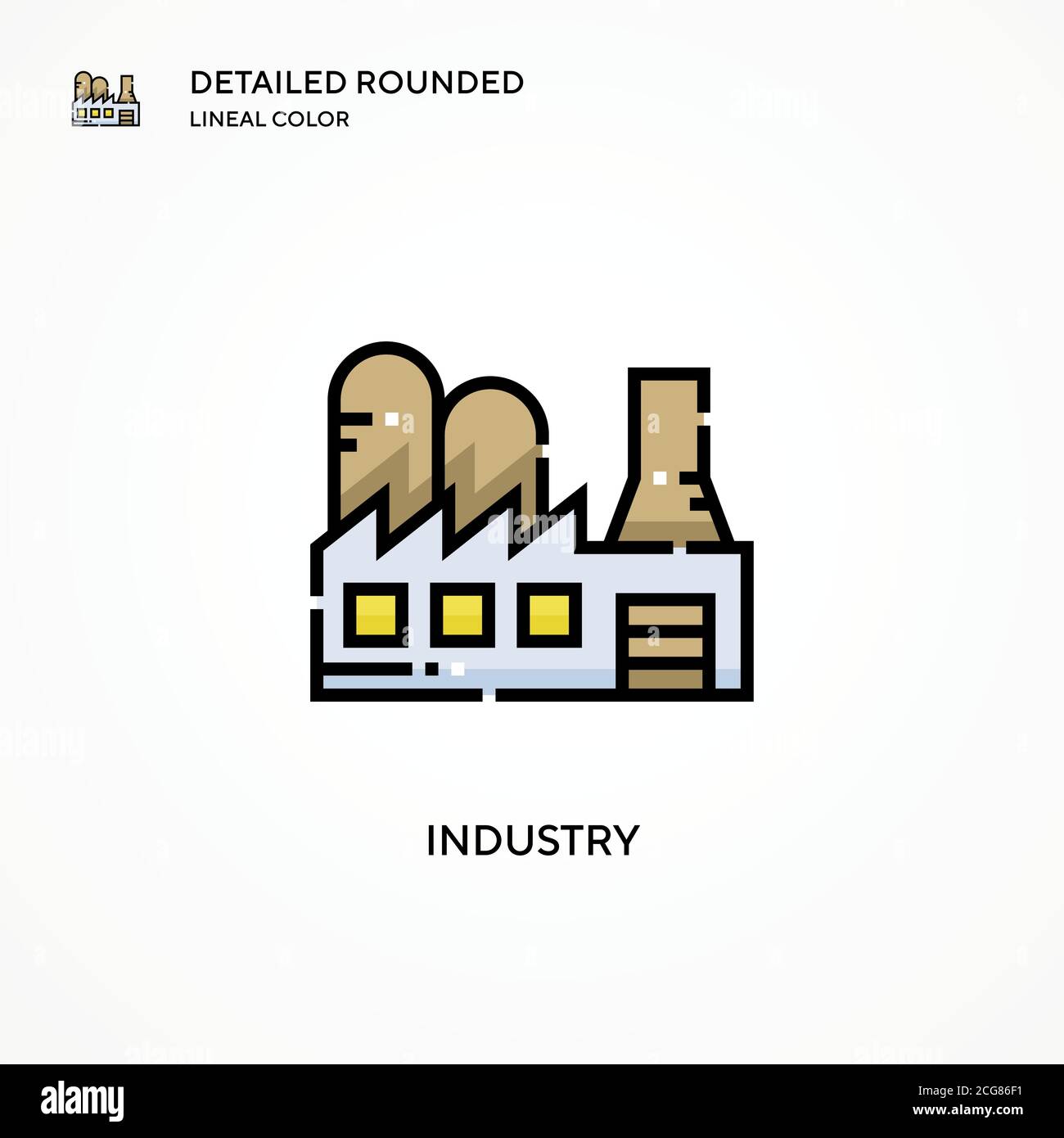 Industry vector icon. Modern vector illustration concepts. Easy to edit ...