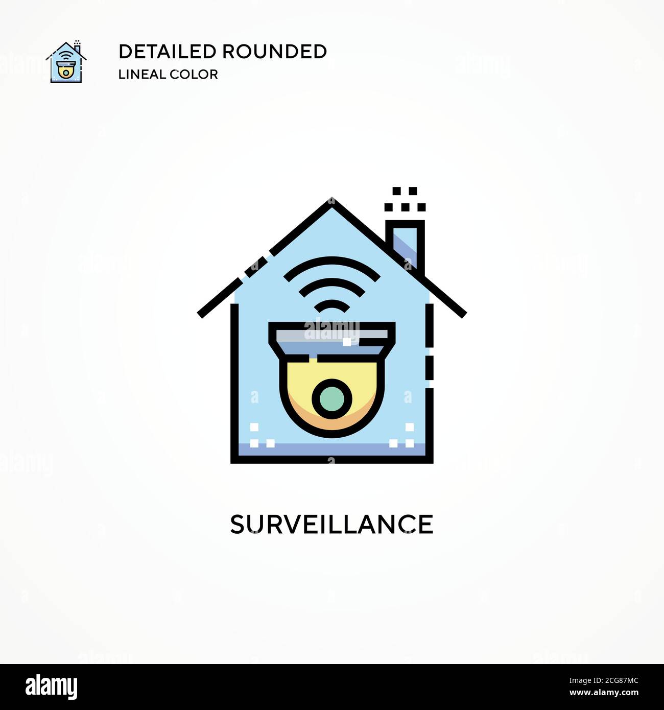 Surveillance vector icon. Modern vector illustration concepts. Easy to ...