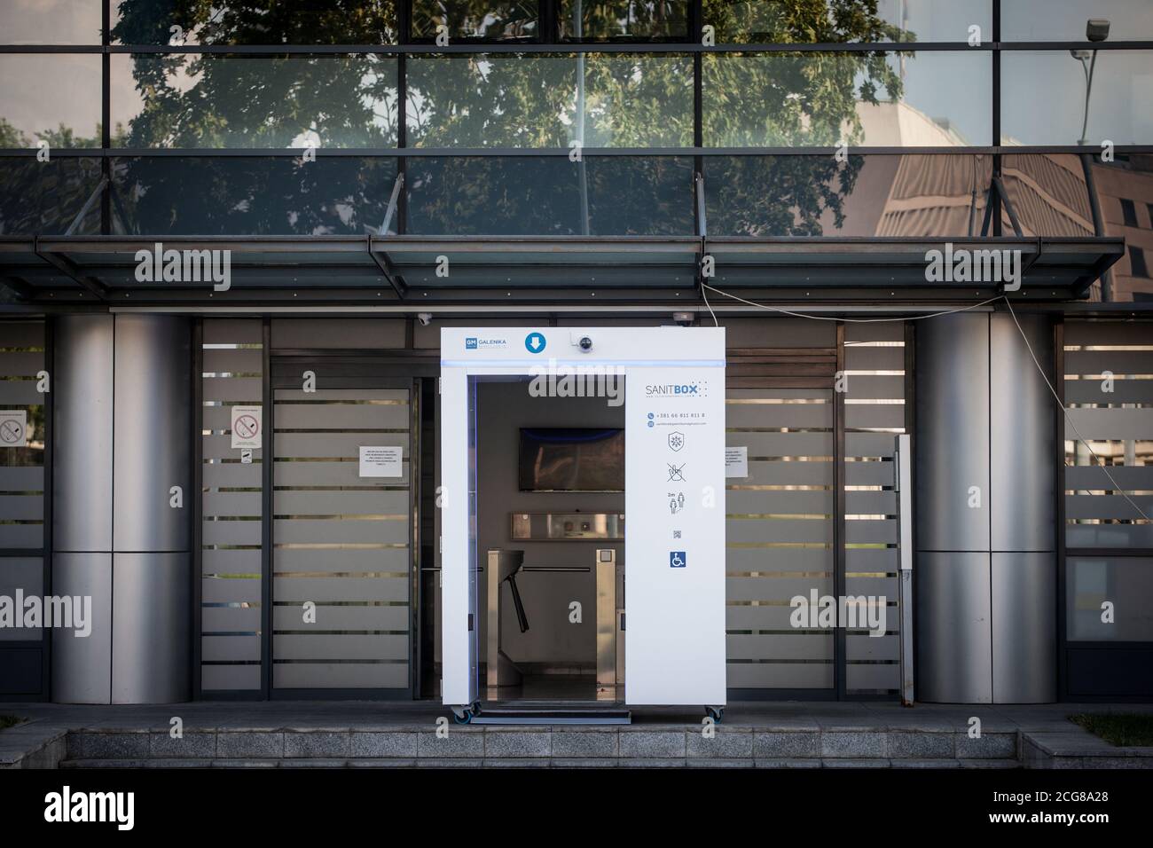 Sanitization booth hi-res stock photography and images - Alamy