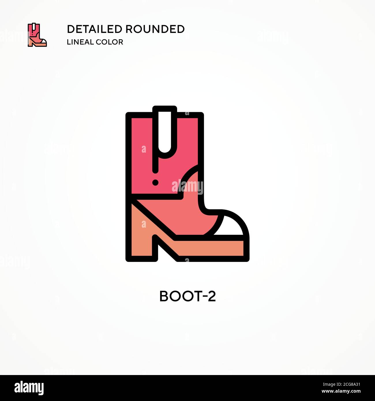 Boot-2 vector icon. Modern vector illustration concepts. Easy to edit ...