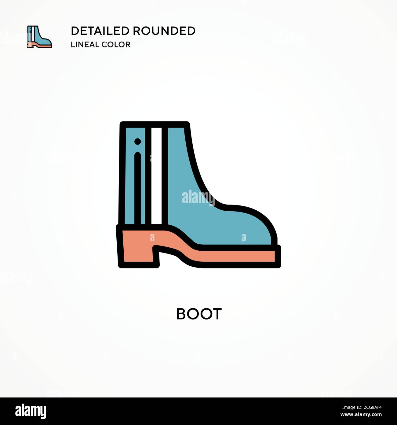 Boot vector icon. Modern vector illustration concepts. Easy to edit and ...