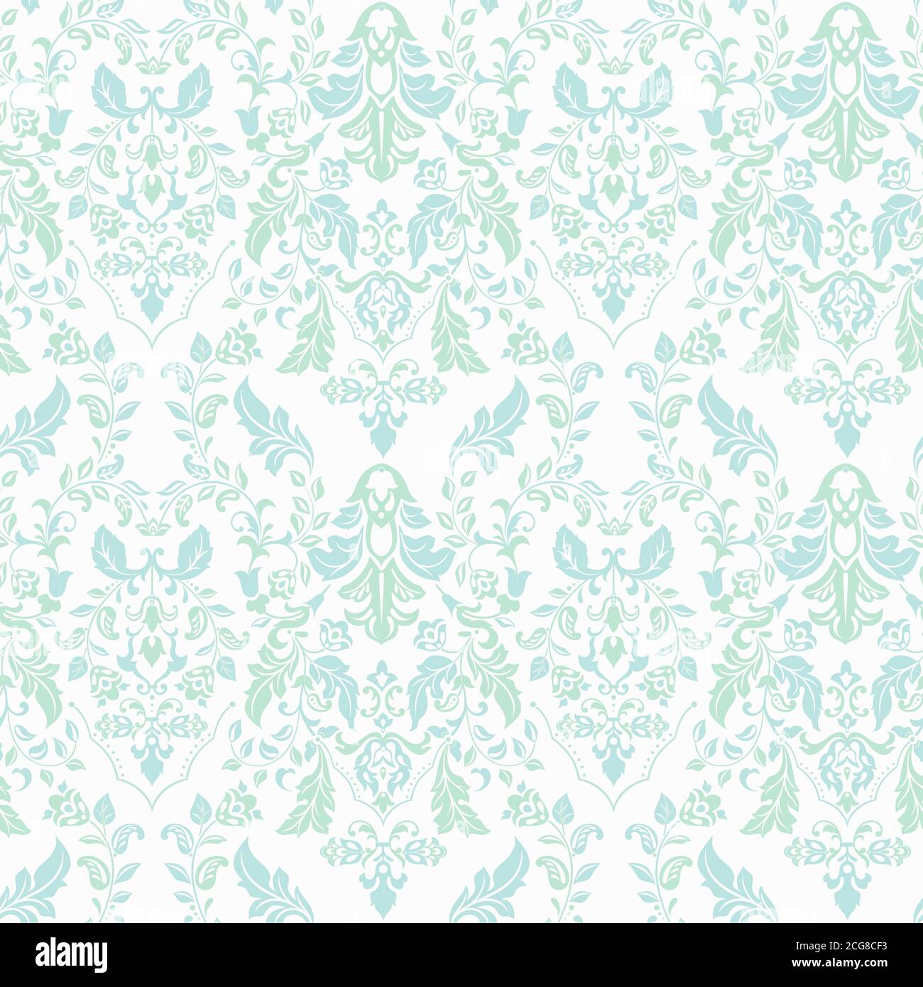 Ornate damask background. Vector vintage wallpaper Stock Vector Image ...