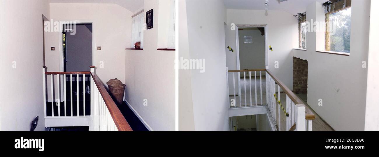 Undated picture released 17/12/03. The landing of the Soham home of Ian ...