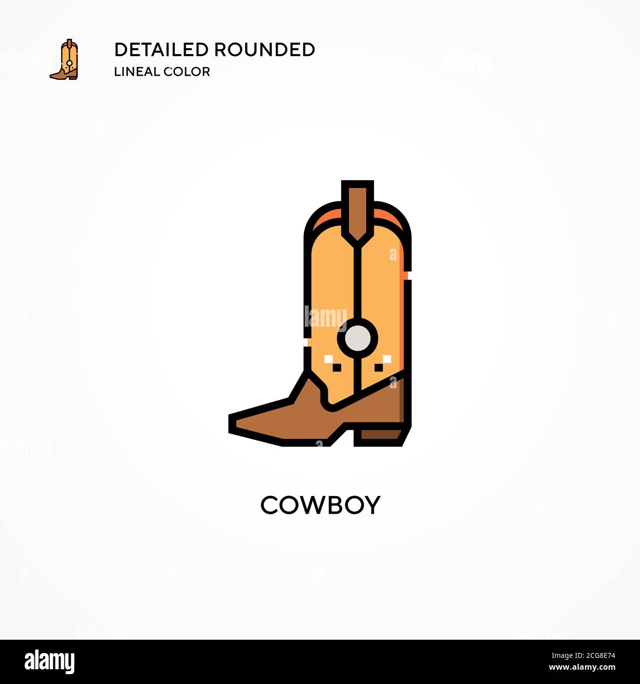 Cowboy vector icon. Modern vector illustration concepts. Easy to edit ... Cowboy vector icon. Modern vector illustration concepts. Easy to edit ...