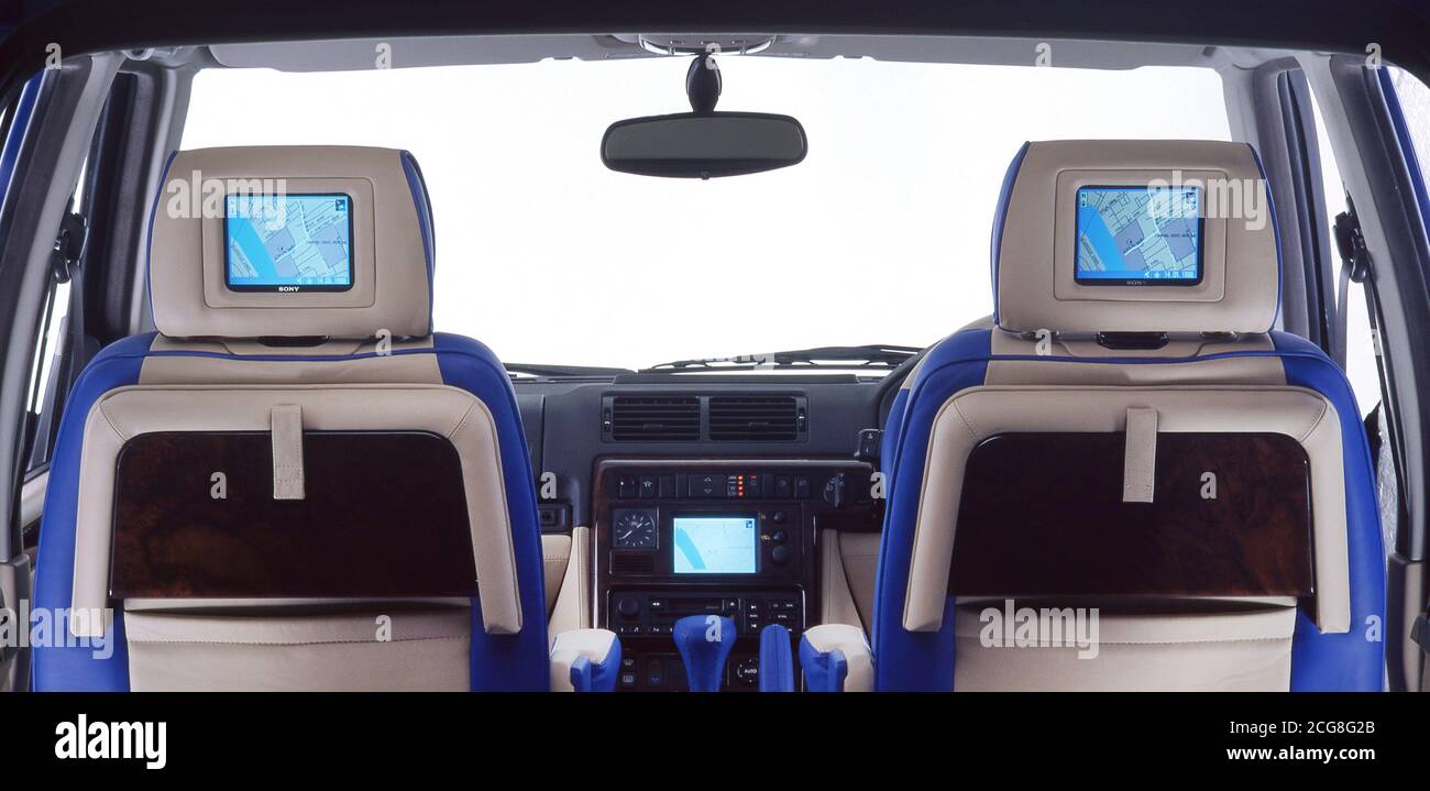 Interior of a 1999 Range Rover Autobiography Stock Photo - Alamy