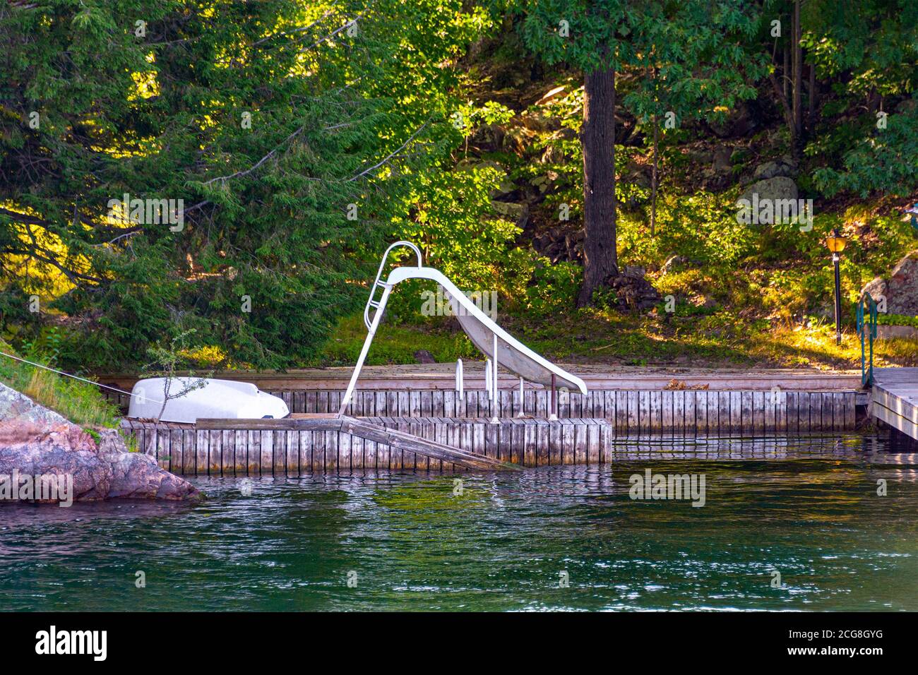 Children water slide hi-res stock photography and images - Alamy