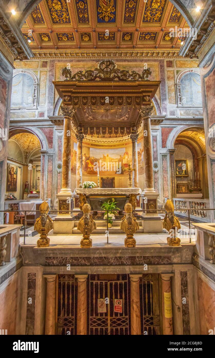 Saint displays cross hi-res stock photography and images - Alamy