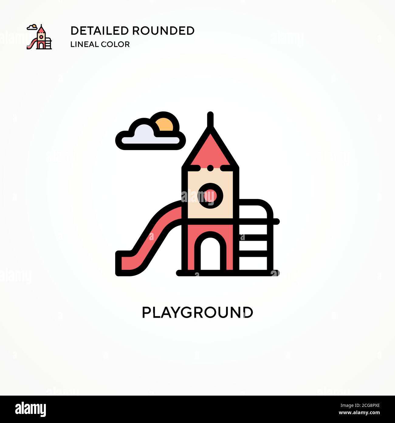 Playground vector icon. Modern vector illustration concepts. Easy to ...