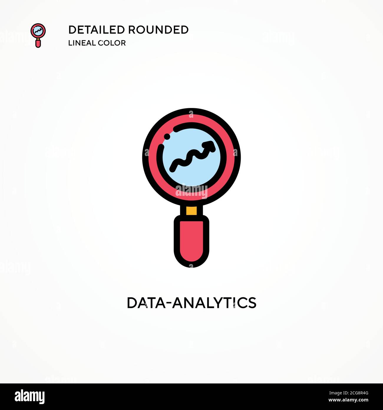 Data-analytics vector icon. Modern vector illustration concepts. Easy ...