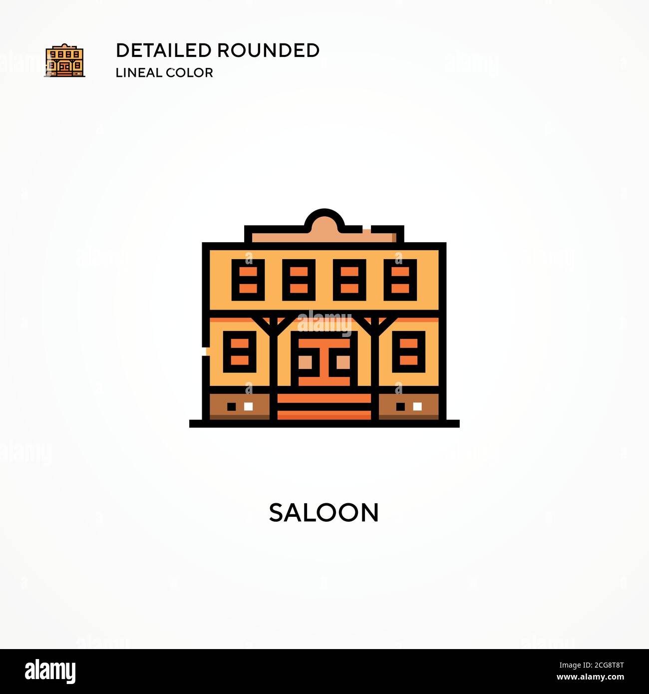 Saloon vector icon. Modern vector illustration concepts. Easy to edit ...