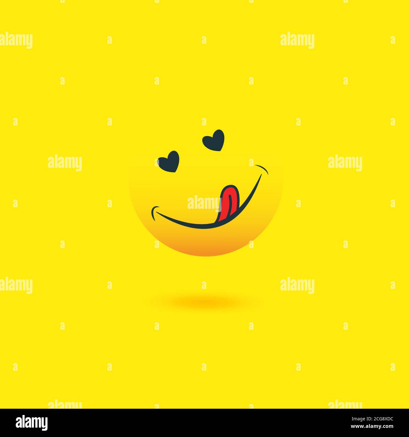 Yummy icon. Hungry smiling face with mouth and tongue emoji. Delicious ...