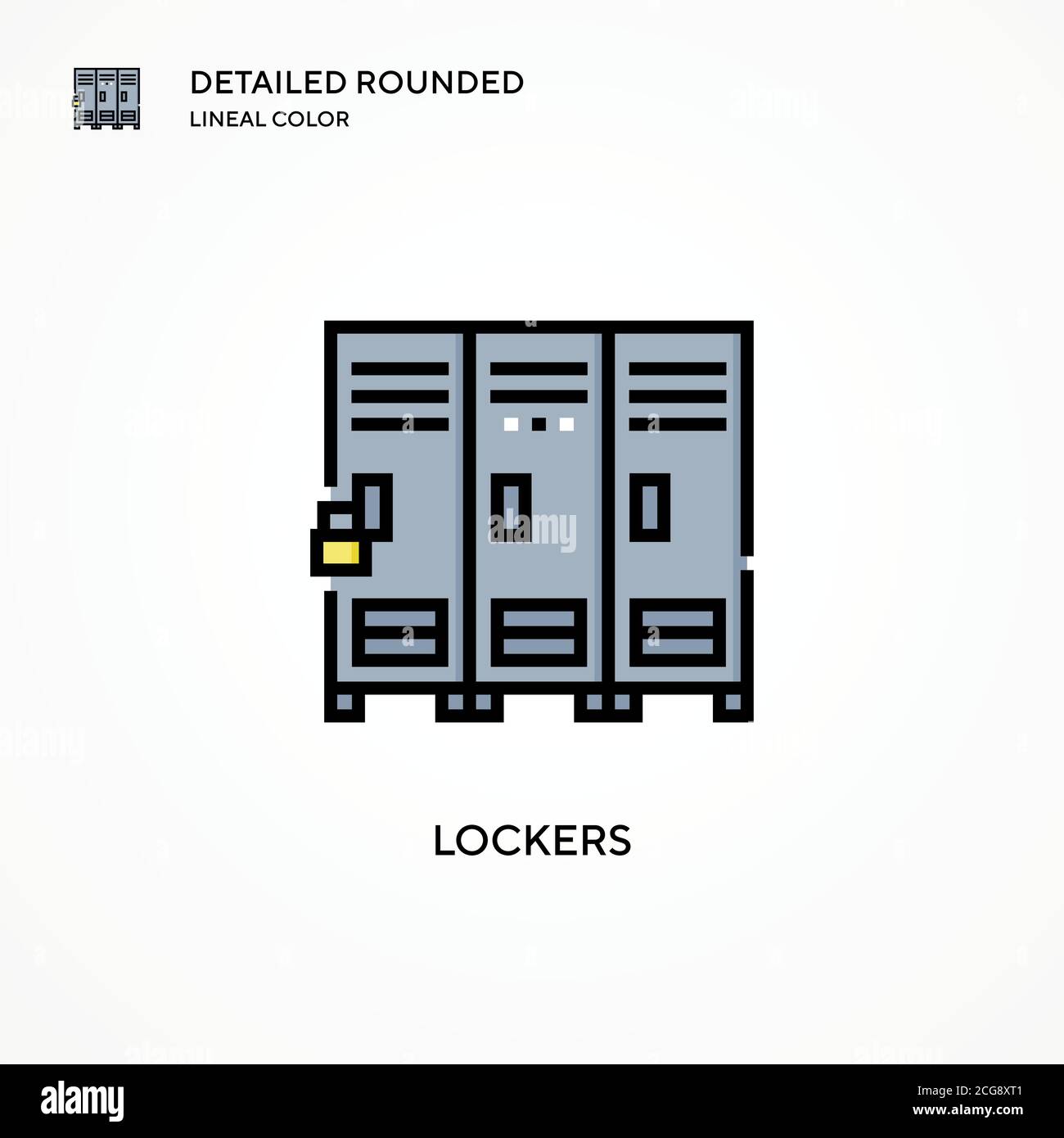 Lockers vector icon. Modern vector illustration concepts. Easy to edit ...
