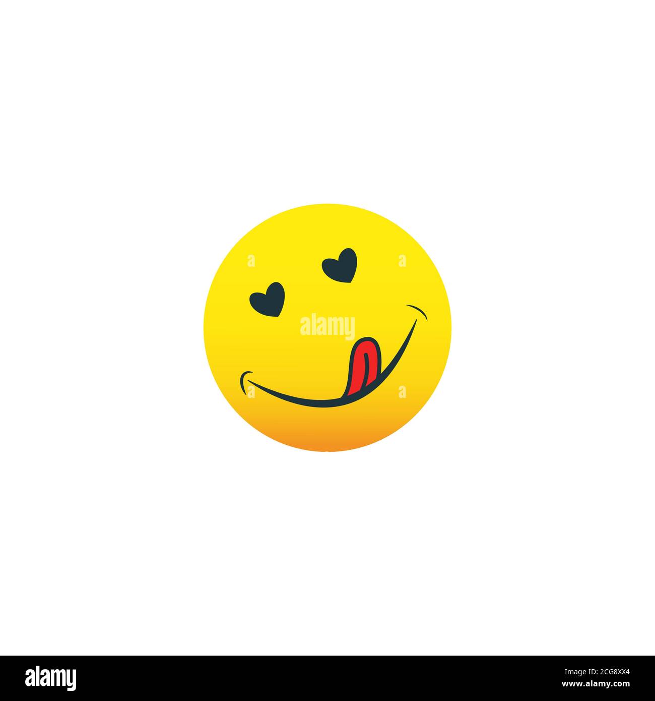 Yummy icon. Hungry smiling face with mouth and tongue emoji. Delicious ...