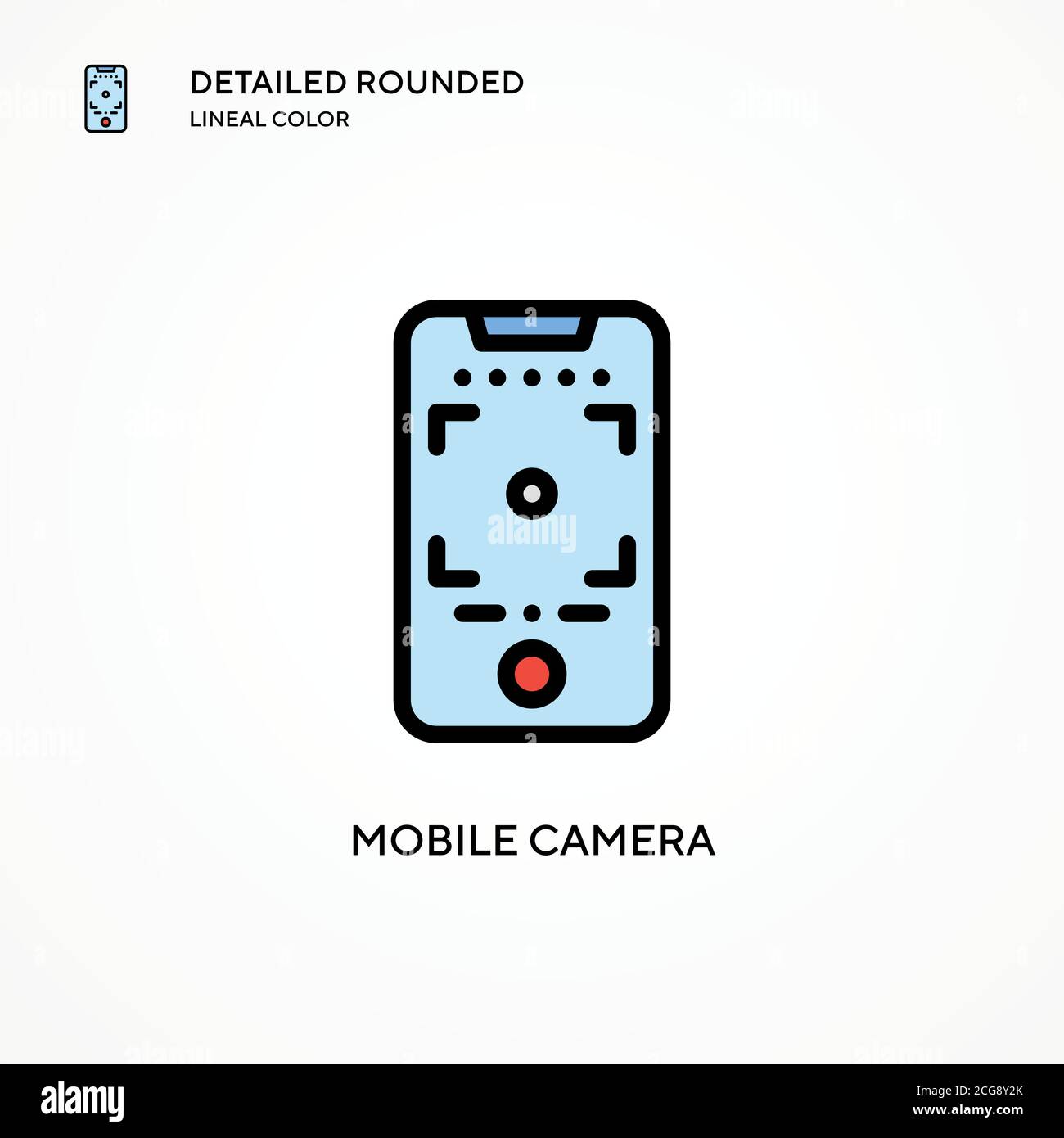 Mobile camera vector icon. Modern vector illustration concepts. Easy to ...