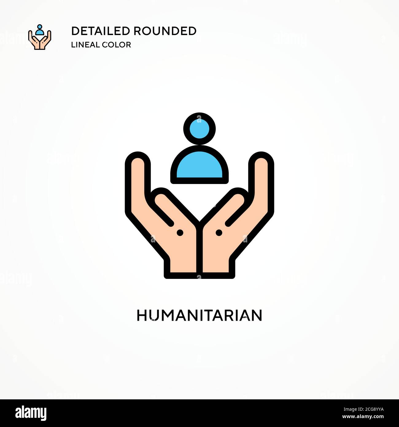 Humanitarian vector icon. Modern vector illustration concepts. Easy to ...