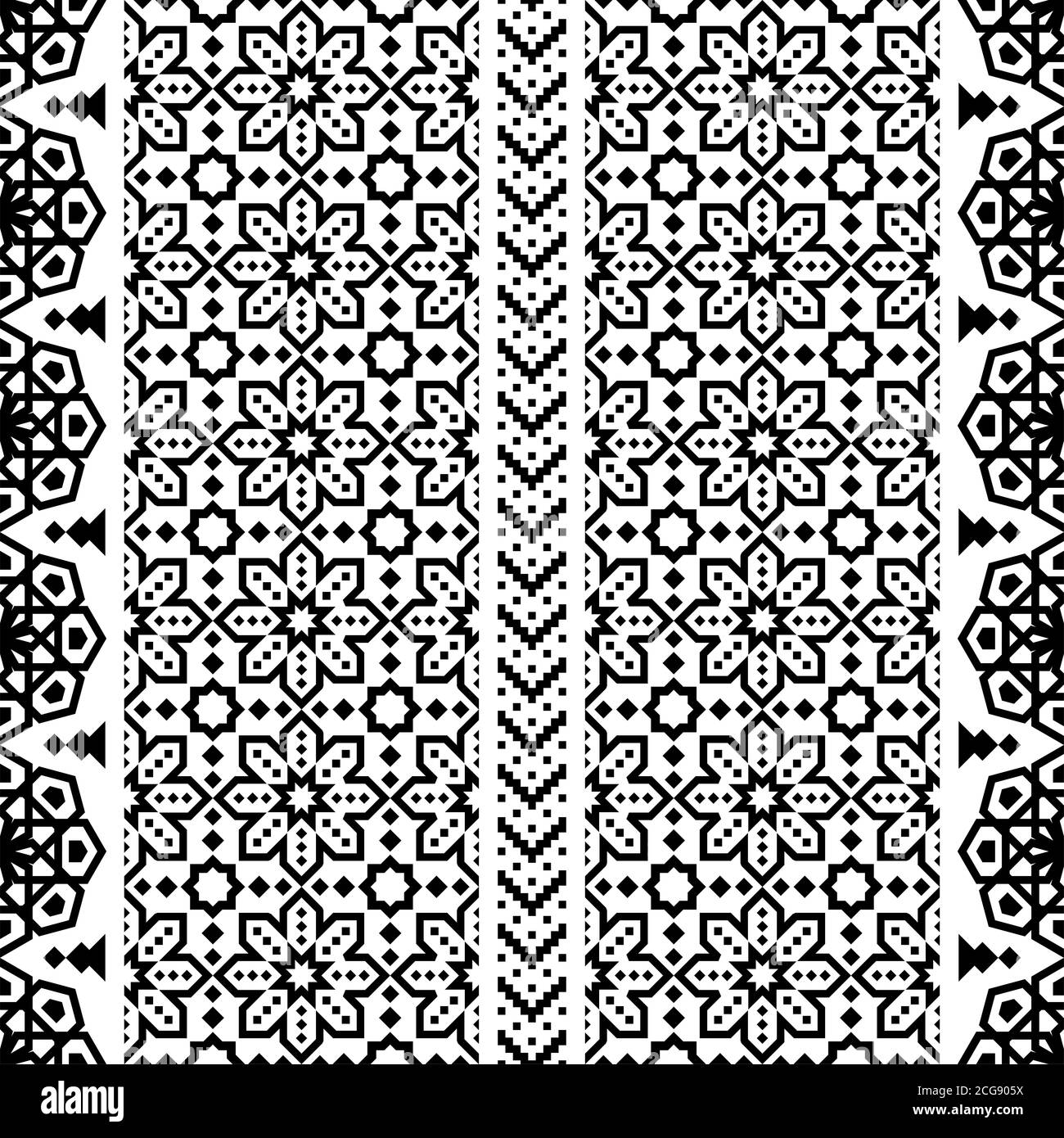 Ikat inca ethnic pattern traditional style logo design vector Stock ...