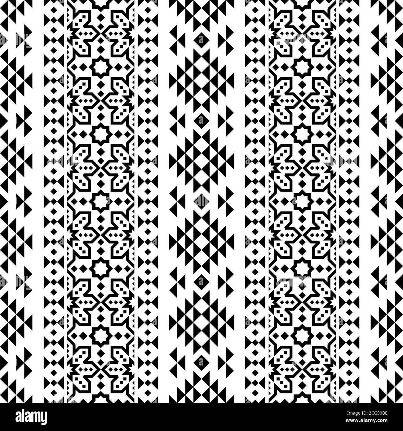 Ikat inca ethnic pattern traditional style logo design vector Stock ...