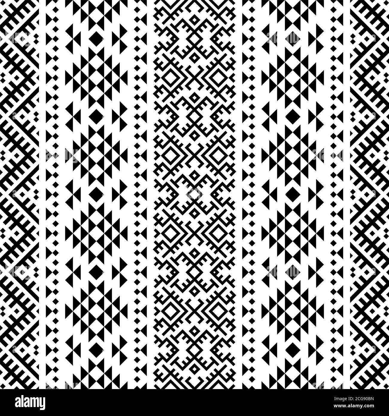Ikat inca ethnic pattern traditional style logo design vector Stock ...