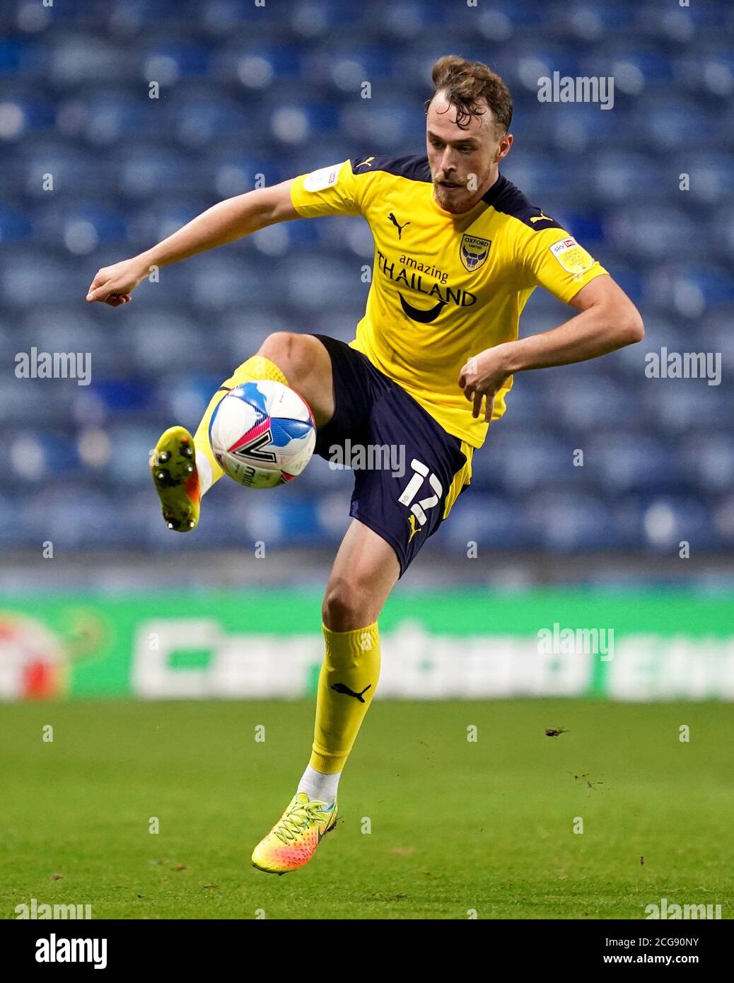 Oxford United's Sam Long during the EFL Trophy Southern Group D match ...