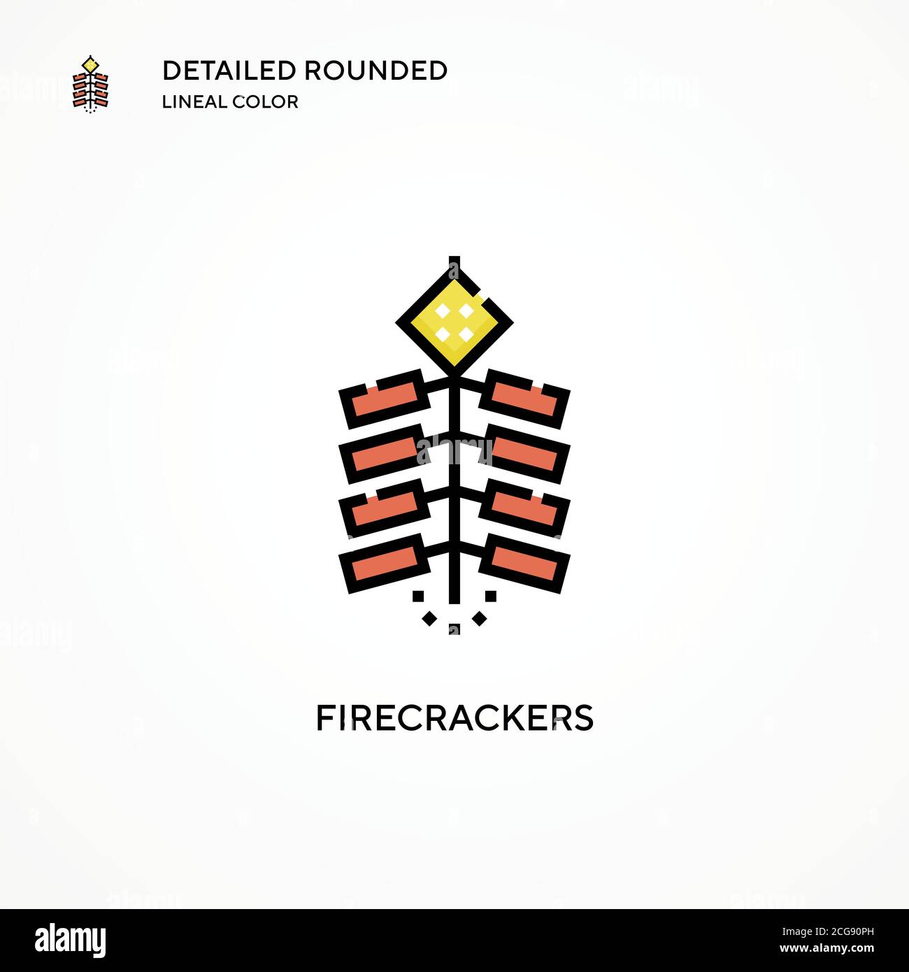 Firecrackers vector icon. Modern vector illustration concepts. Easy to ...