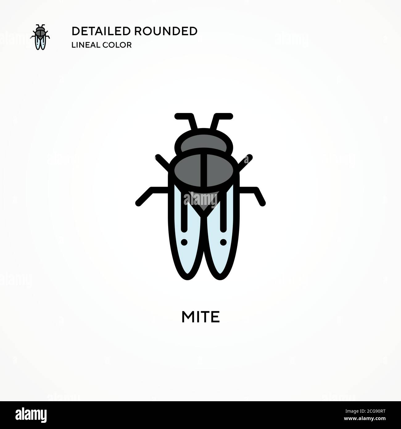 Mite vector icon. Modern vector illustration concepts. Easy to edit and ...