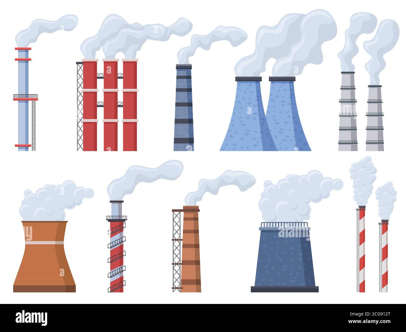 Industrial chimney. Manufacturing industrial chimney, toxic air chimney ...
