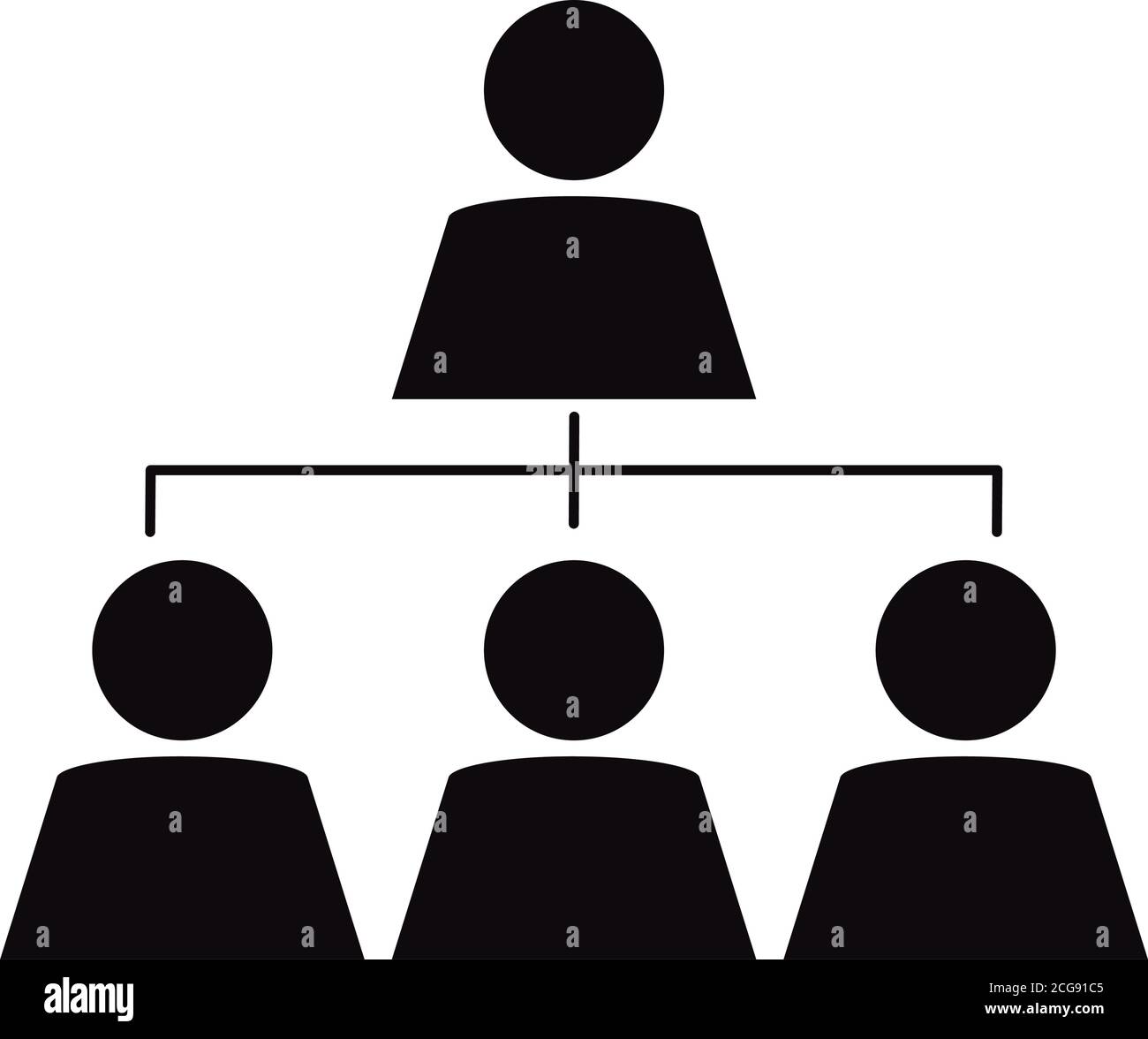 together, business people workgroup pictogram, silhouette style vector ...