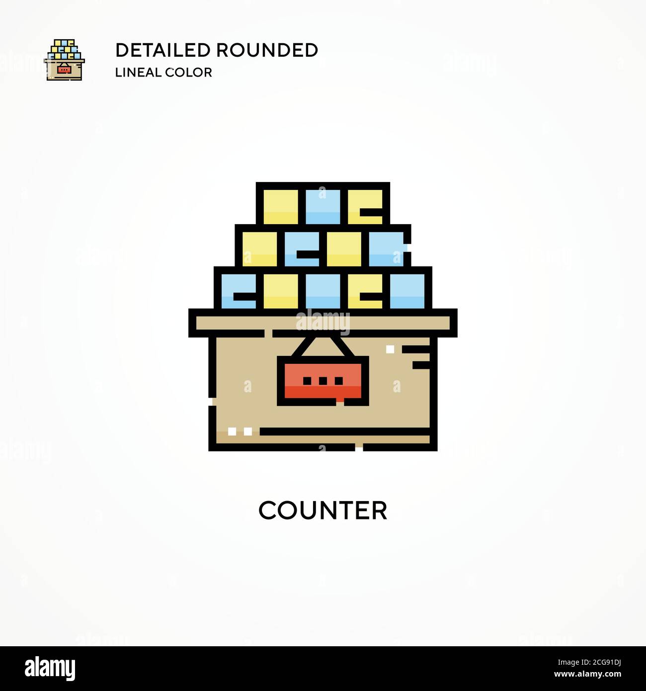Counter vector icon. Modern vector illustration concepts. Easy to edit ...