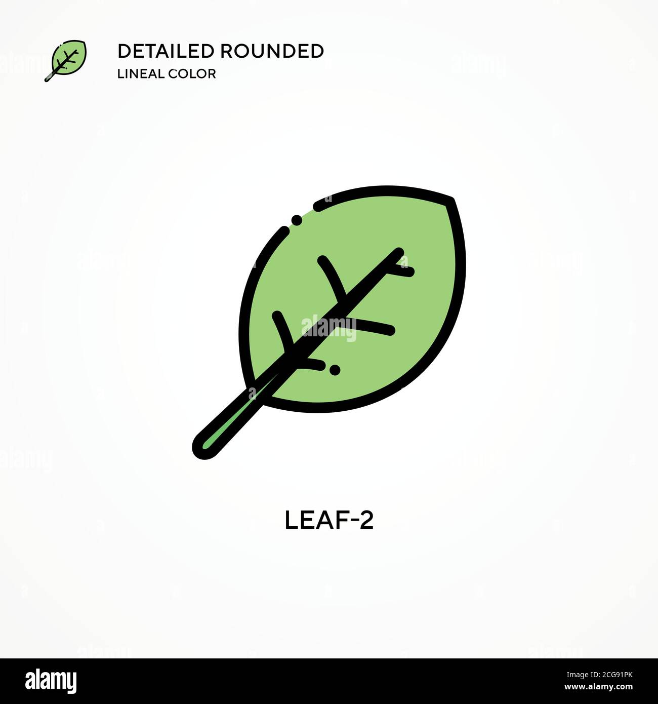 Leaf-2 vector icon. Modern vector illustration concepts. Easy to edit ...
