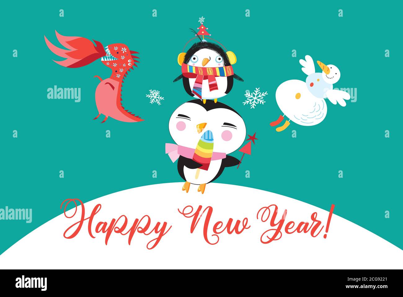 Funny penguins Stock Vector Images - Alamy