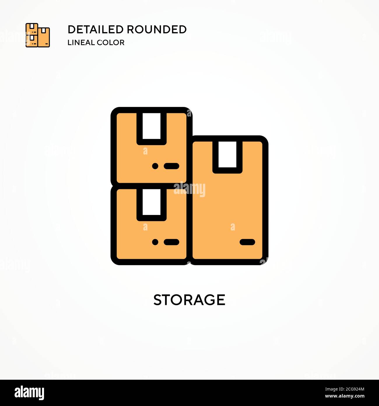 Storage vector icon. Modern vector illustration concepts. Easy to edit ...