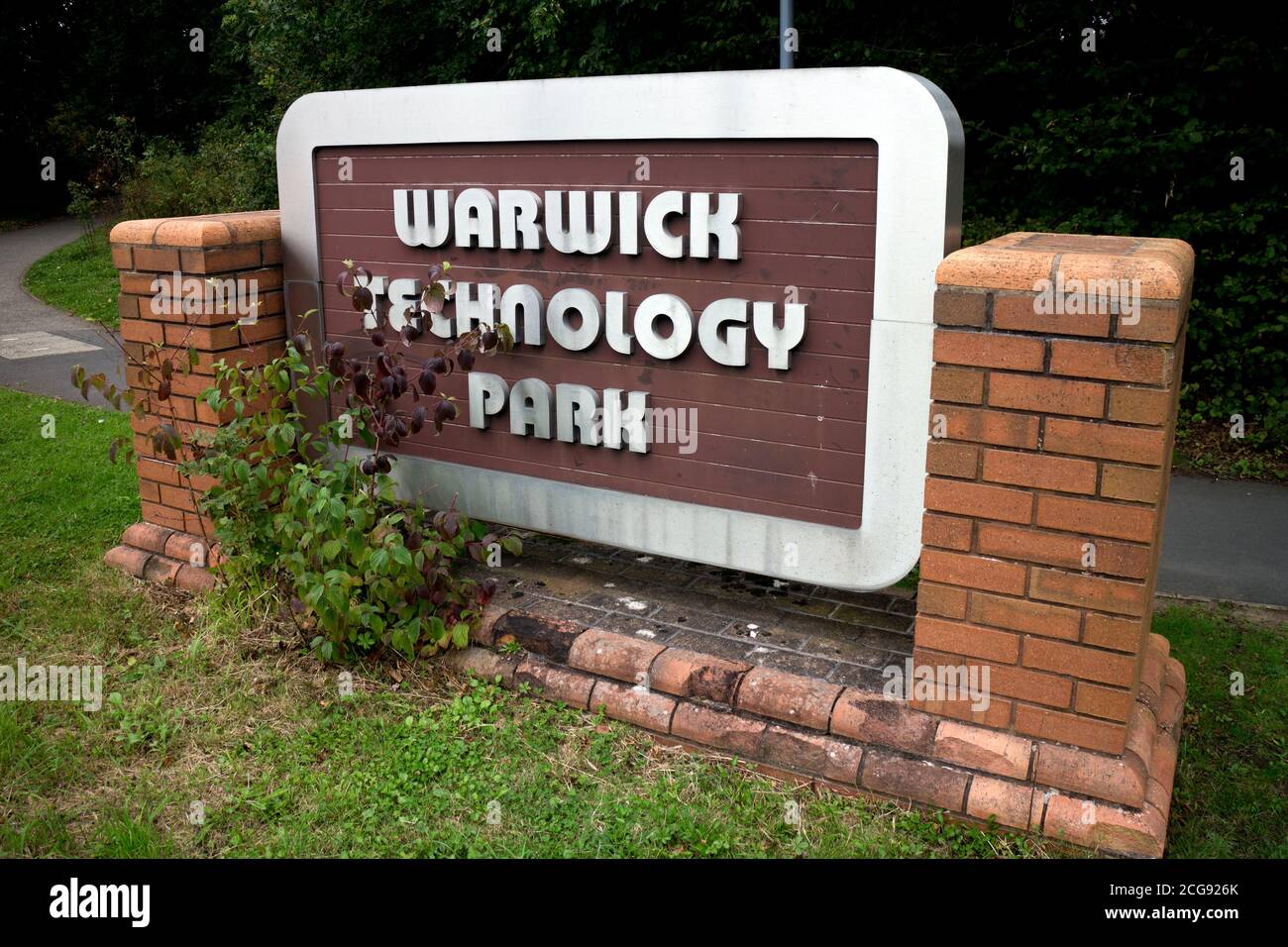Warwick Technology Park sign, Warwick, Warwickshire, England, UK Stock ...