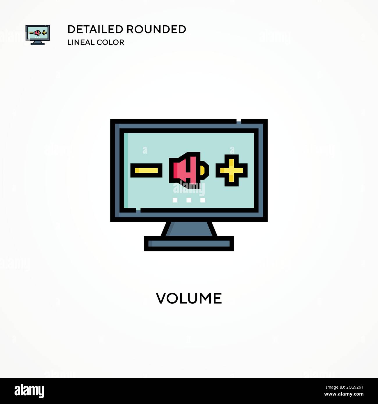 Volume vector icon. Modern vector illustration concepts. Easy to edit ...