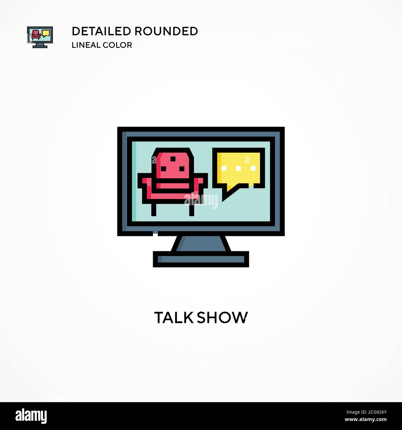Talk show vector icon. Modern vector illustration concepts. Easy to ...