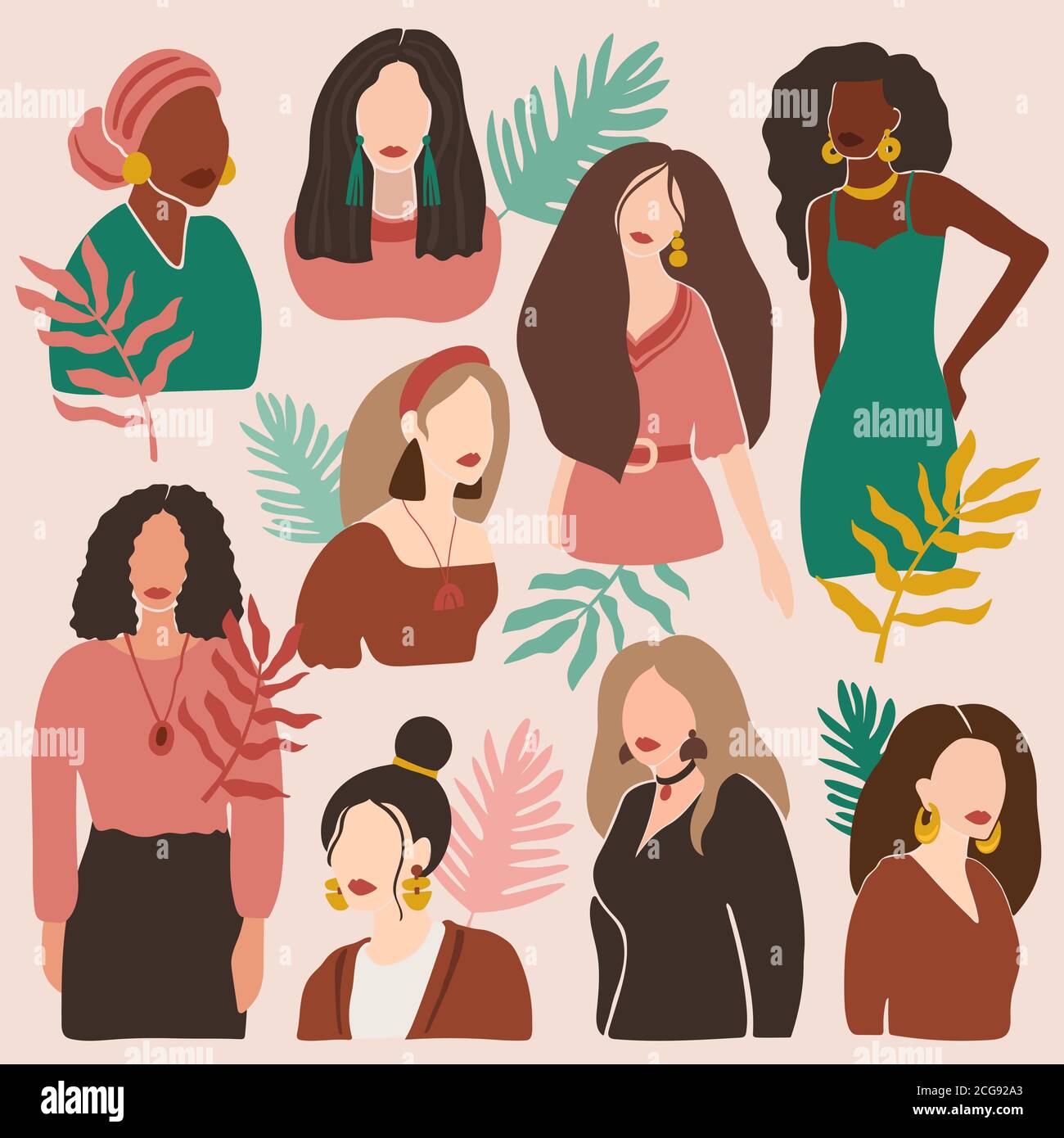 Abstract Fashion Girl