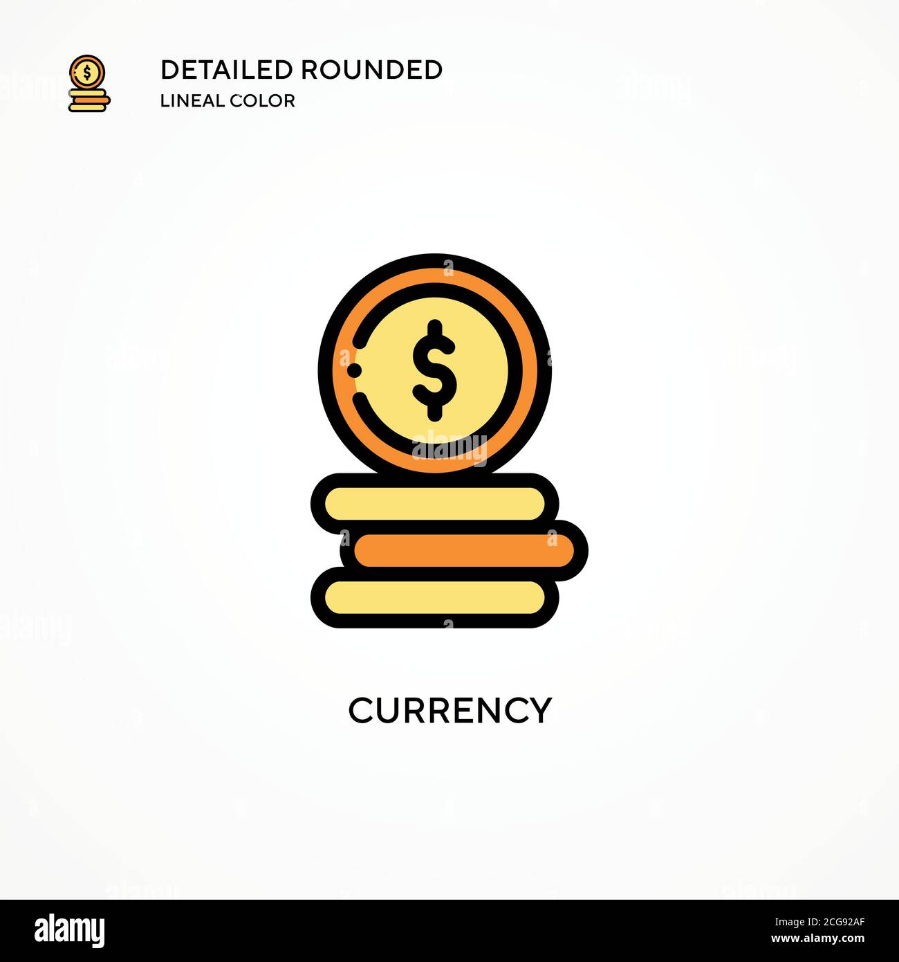 Currency vector icon. Modern vector illustration concepts. Easy to edit ...