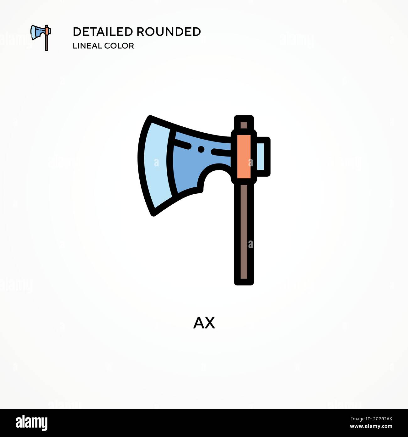 Ax vector icon. Modern vector illustration concepts. Easy to edit and ...