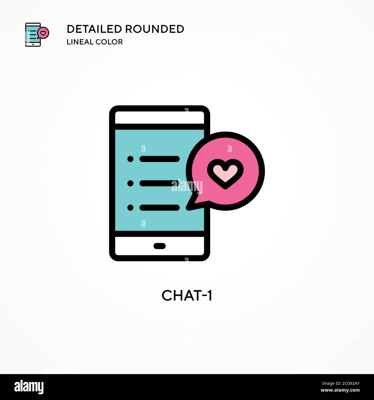 Chat-1 vector icon. Modern vector illustration concepts. Easy to edit ...