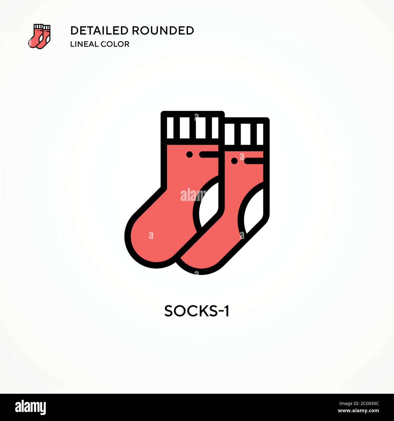 Socks-1 vector icon. Modern vector illustration concepts. Easy to edit ...
