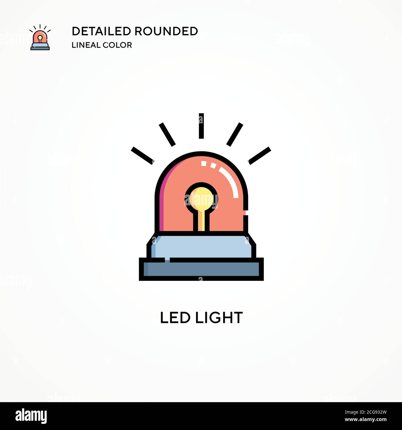 Led light vector icon. Modern vector illustration concepts. Easy to ...