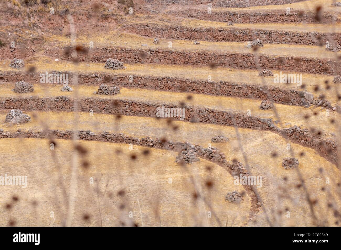 ancient buildings and historical sites of the Inka empire in Peru Stock ...