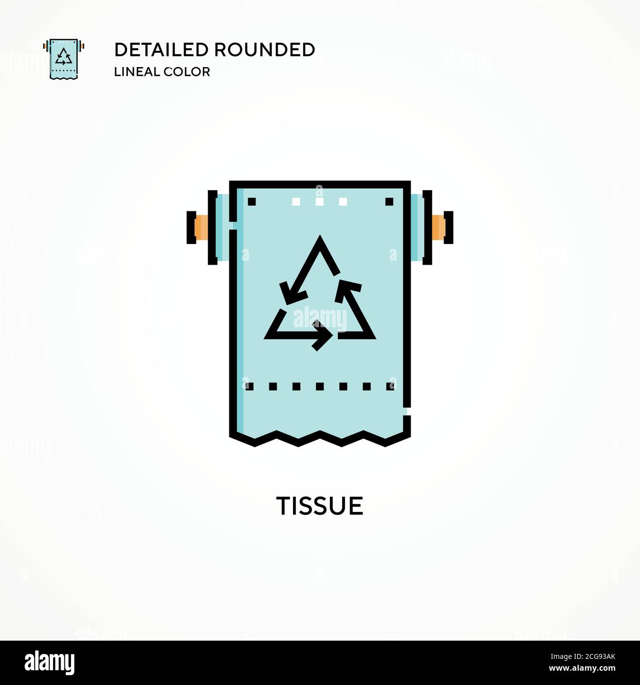Tissue vector icon. Modern vector illustration concepts. Easy to edit ...