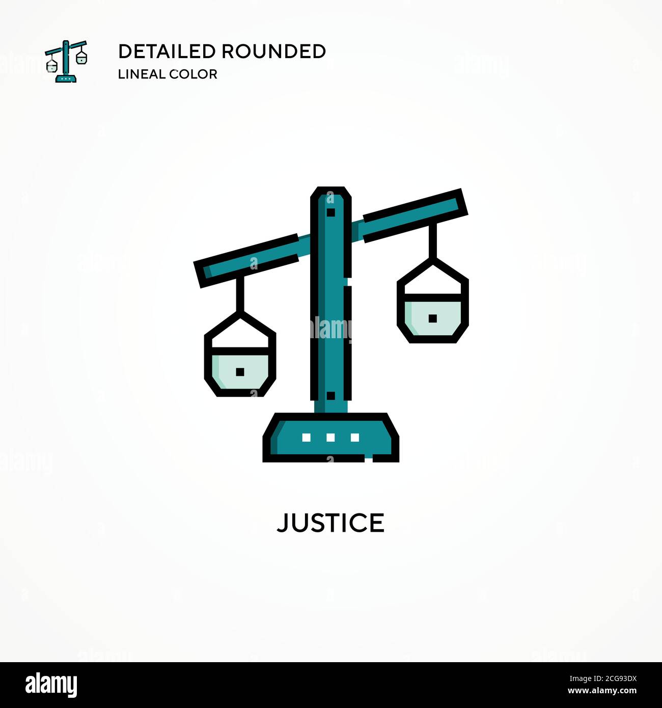 Justice vector icon. Modern vector illustration concepts. Easy to edit ...