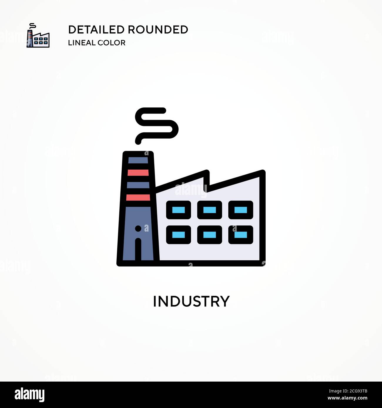 Industry vector icon. Modern vector illustration concepts. Easy to edit ...