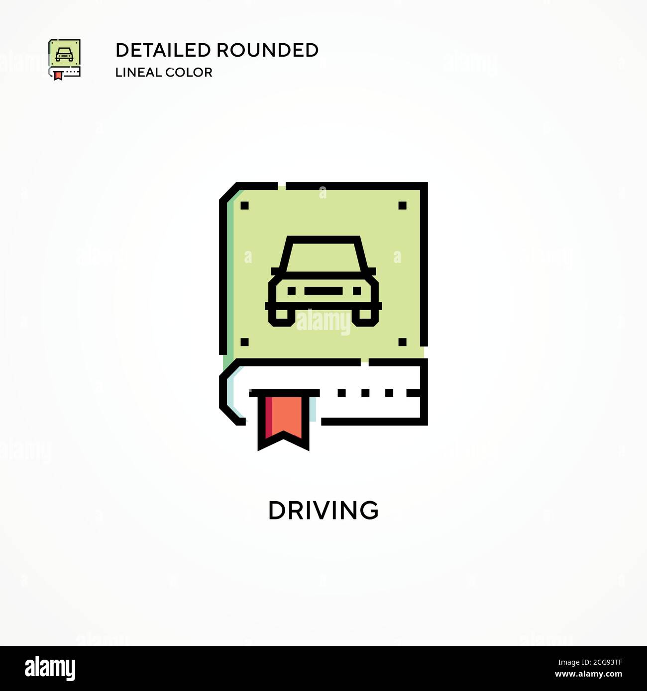 Driving vector icon. Modern vector illustration concepts. Easy to edit ...