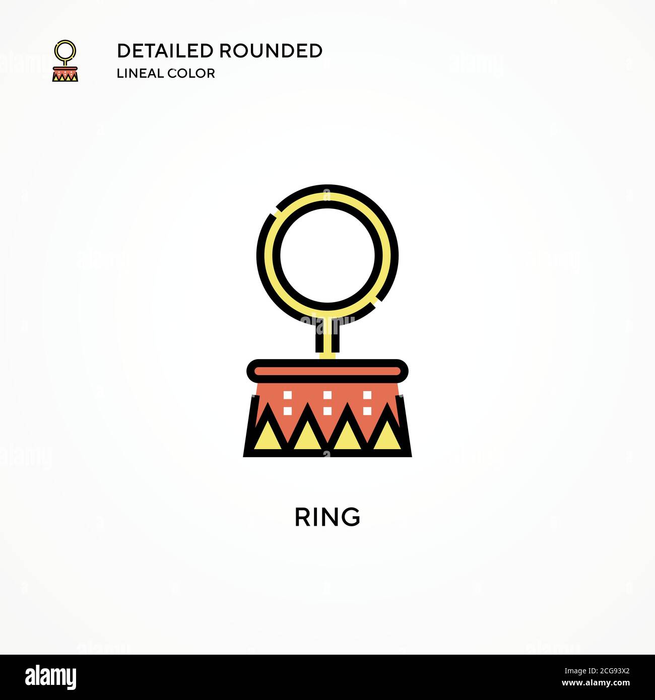 Ring vector icon. Modern vector illustration concepts. Easy to edit and ...
