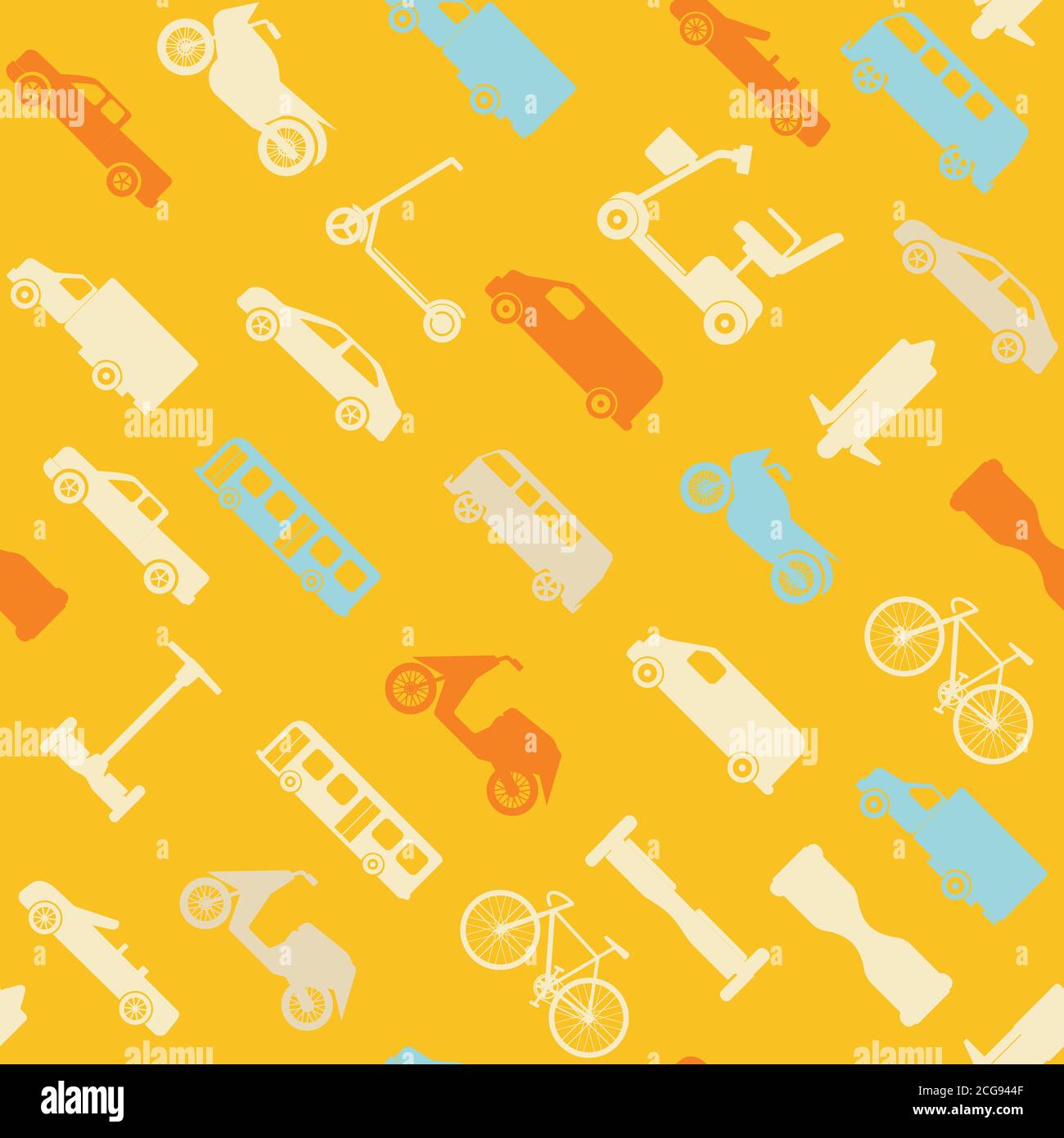 Seamless pattern with transport icons Stock Vector Image & Art - Alamy